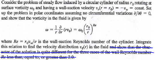 Solved Consider the problem of steady flow induced by a | Chegg.com