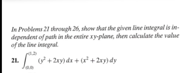 Solved In Problems 21 through 26, show that the given line | Chegg.com