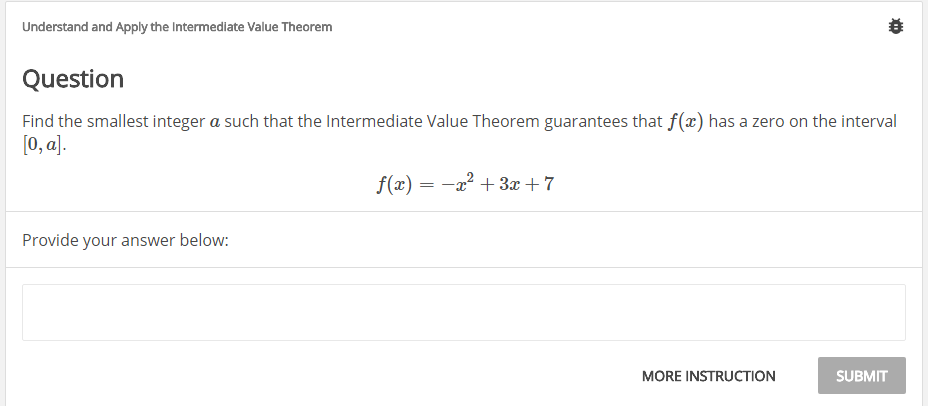 Solved Understand and Apply the Intermediate Value Theorem | Chegg.com