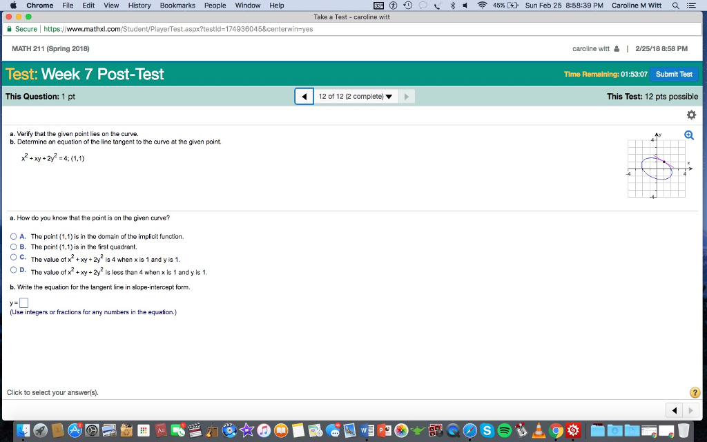 Solved Chrome File Edit View History Bookmarks People Window | Chegg.com