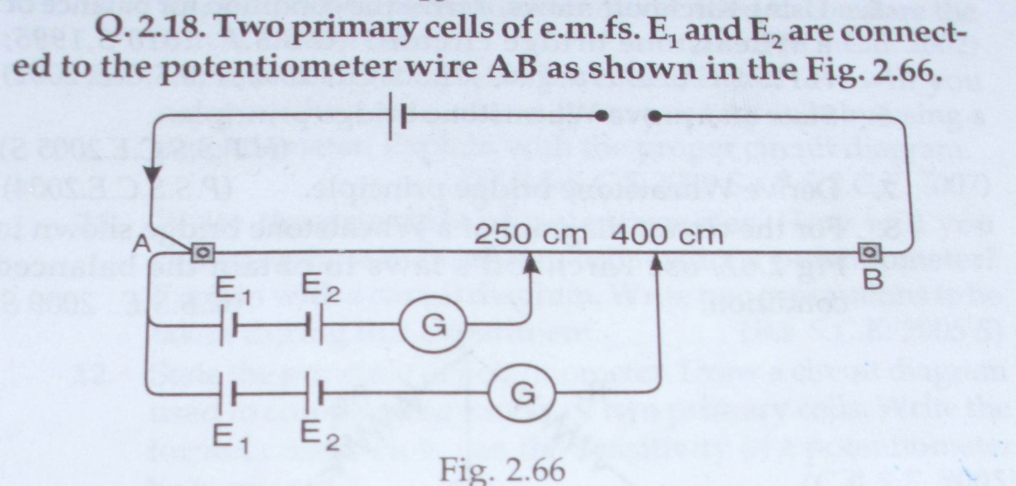 Solved Two primary cells of e.m.fs. E1 and E2 are connected | Chegg.com