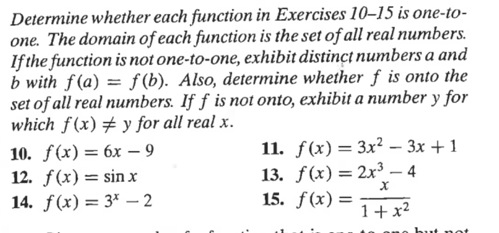 Solved Determine Whether Each Function In Exercises 10 15 Is