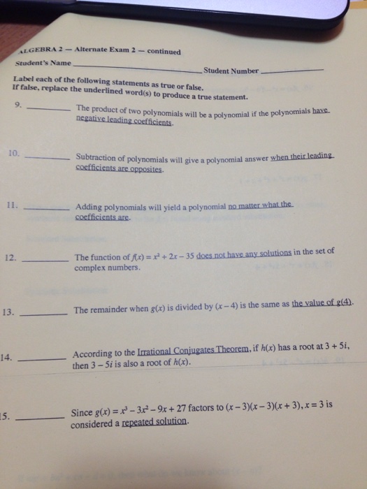 Solved Label each of the following statements as true or | Chegg.com