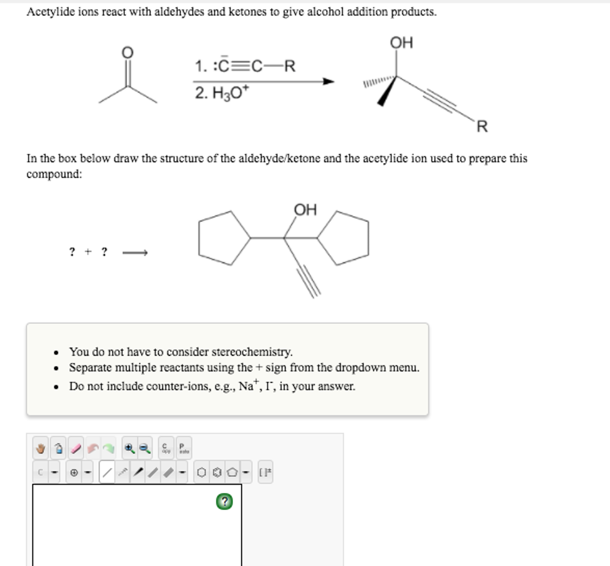 Solved Acetylide ions react with aldehydes and ketones to | Chegg.com