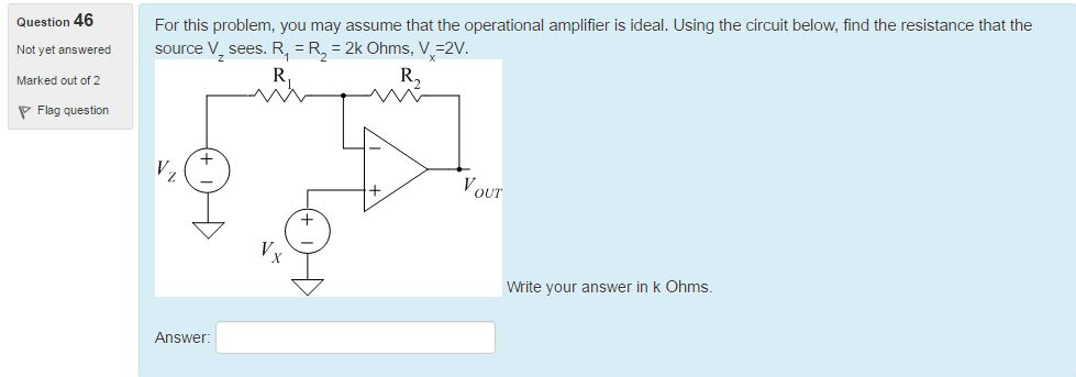 Solved Assume that the operational amplifier is ideal. Using | Chegg.com