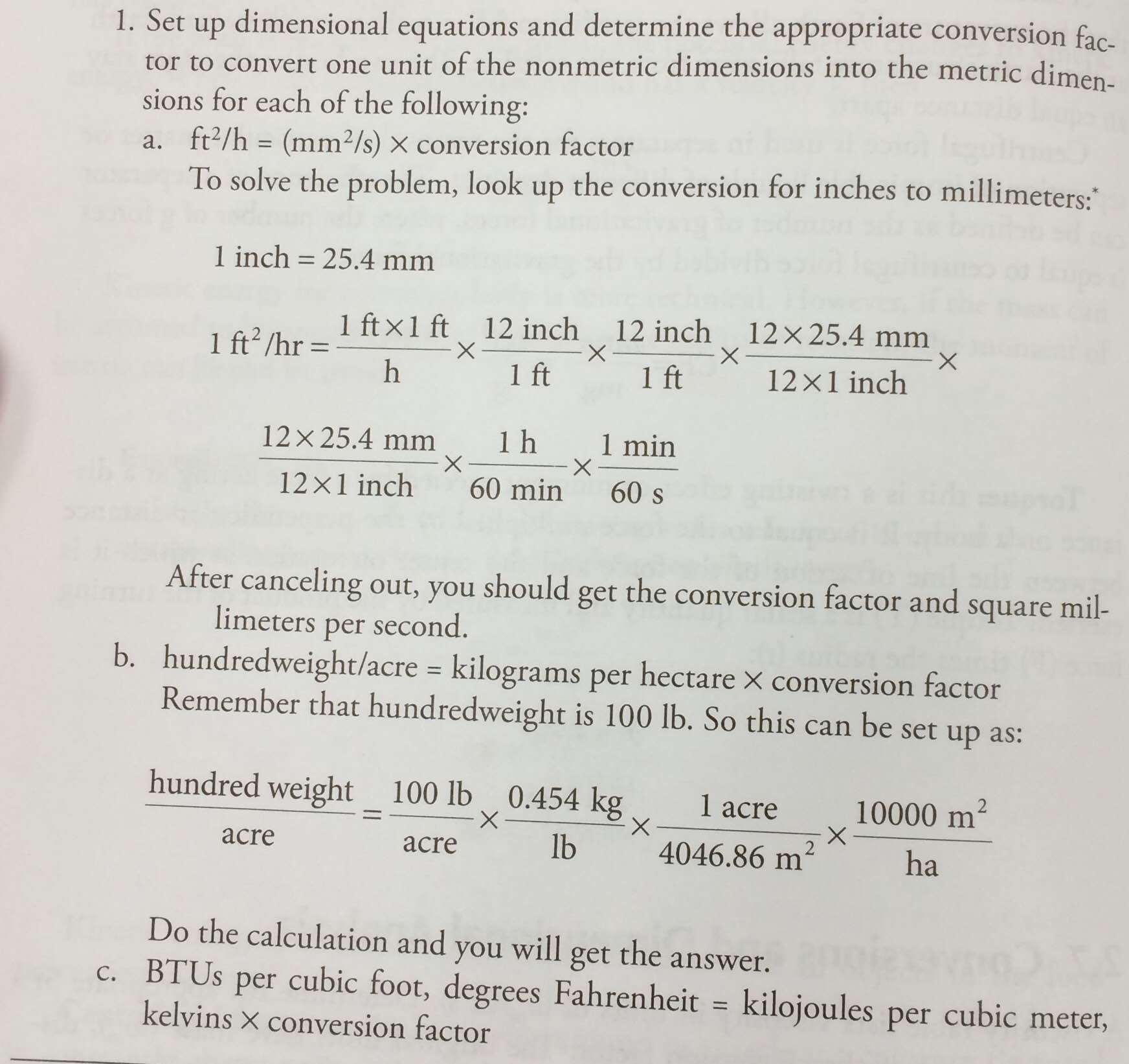 Solved Set up dimensional equations and determine the | Chegg.com