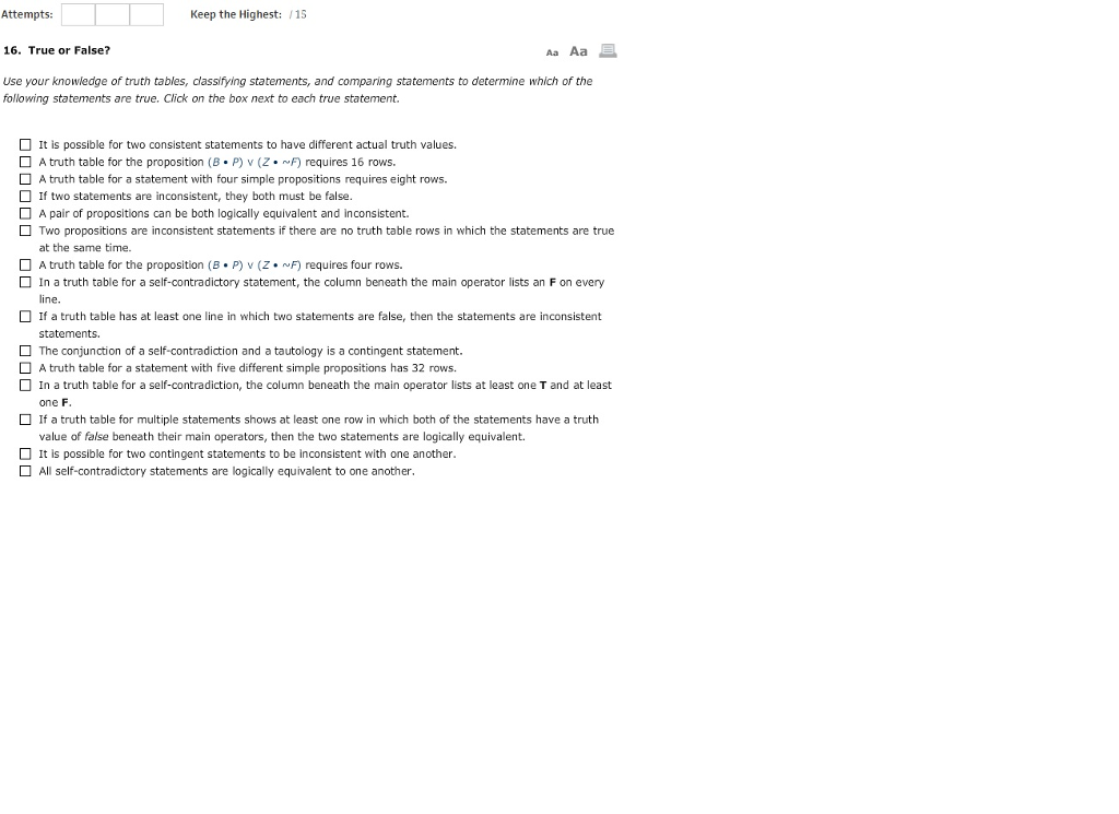 Solved Use your knowledge of truth tables, classifying | Chegg.com