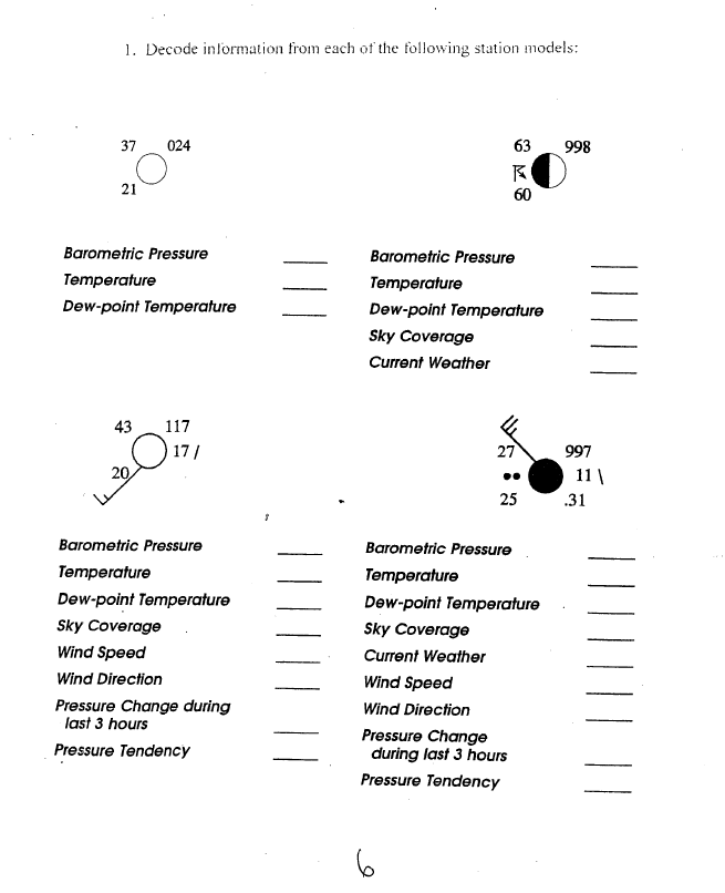 Solved 1. Decode inlormation from each of the following | Chegg.com