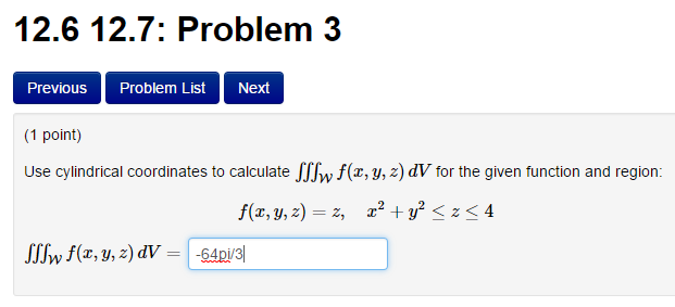 Solved Use Cylindrical Coordinates To Calculate Triple Chegg solved-use-cylindrical-coordinates-to-calculate-triple-chegg