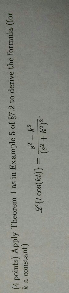 Solved (4 points) Apply em 1 as in Example 5 of $7.2 to | Chegg.com