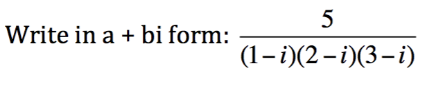 Solved (1-i)(2-i)(3-i) | Chegg.com