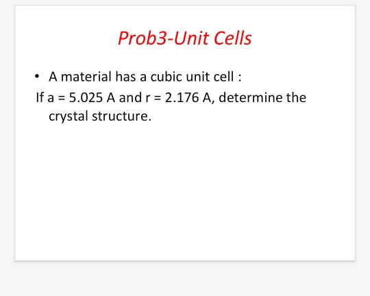 Solved Prob1-Unit Cells How many lattice points are unique | Chegg.com