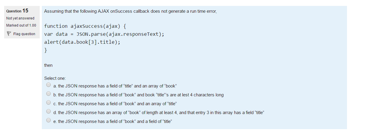 Solved Not yet answered Marked out of 1.00 Flag question | Chegg.com