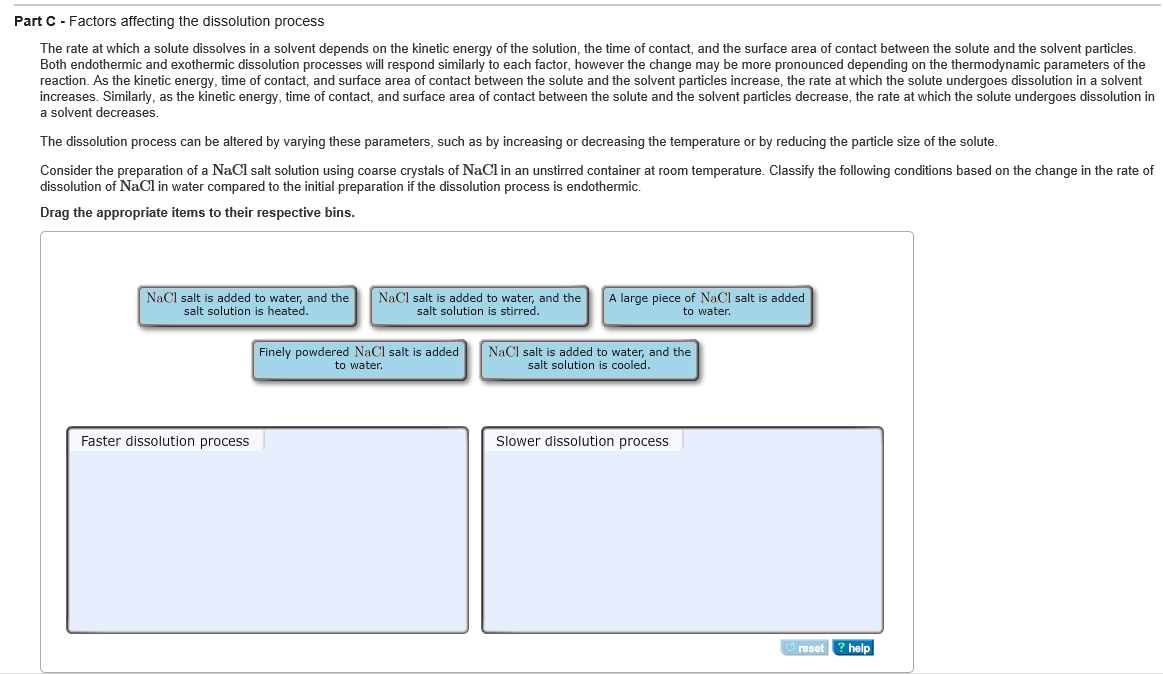 Solved Introduction to Solubility and Solution Formation | Chegg.com