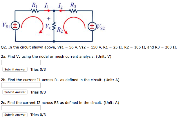 Solved S2 Q2. In the circuit shown above, Vs1 = 56 V, Vs2 = | Chegg.com