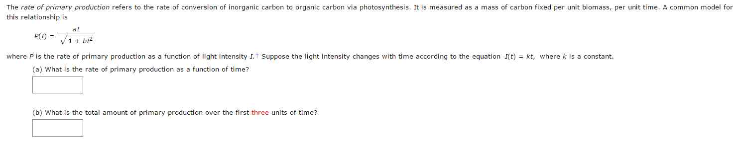Solved The rate of primary production refers to the rate of | Chegg.com