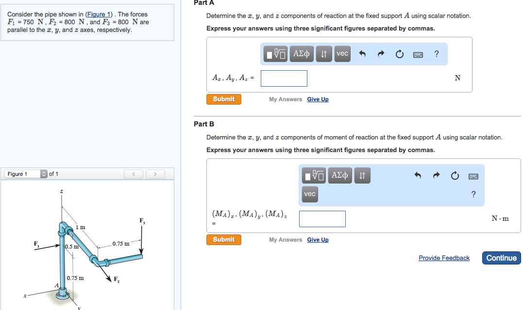 Solved Consider the pipe shown in (Figure 1). The forces F_1 | Chegg.com