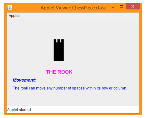 Solved Write an applet and one HTML file calling the applet | Chegg.com