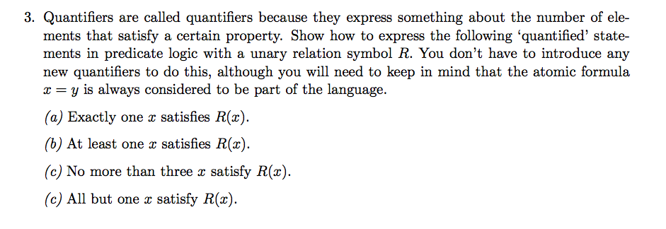 Solved The symbol Exists is called an existential | Chegg.com