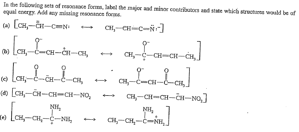Solved please show the major, minor, which structure would | Chegg.com