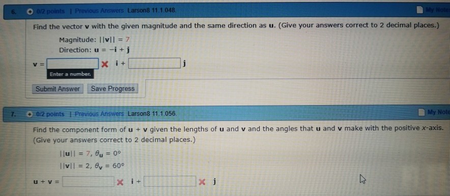 Solved Find the vector v with the given magnitude and the | Chegg.com