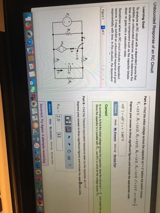 Solved To analyze an RC circuit with a dependent source that | Chegg.com