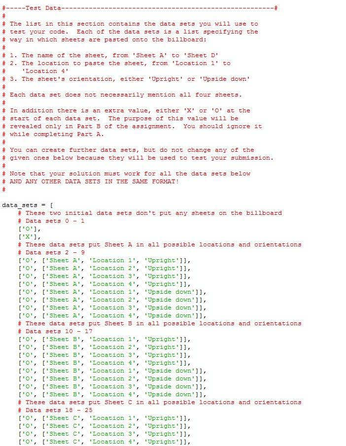 Solved QUESTION Extend the provided billboard.py Python | Chegg.com