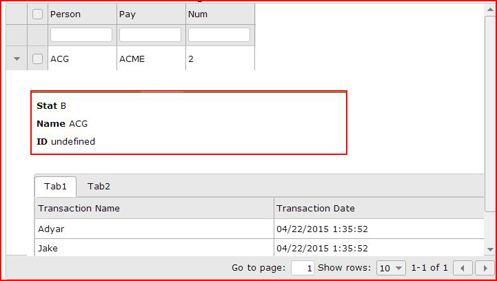 jqxgrid rowdetails multiple details help. Hi want to | Chegg.com