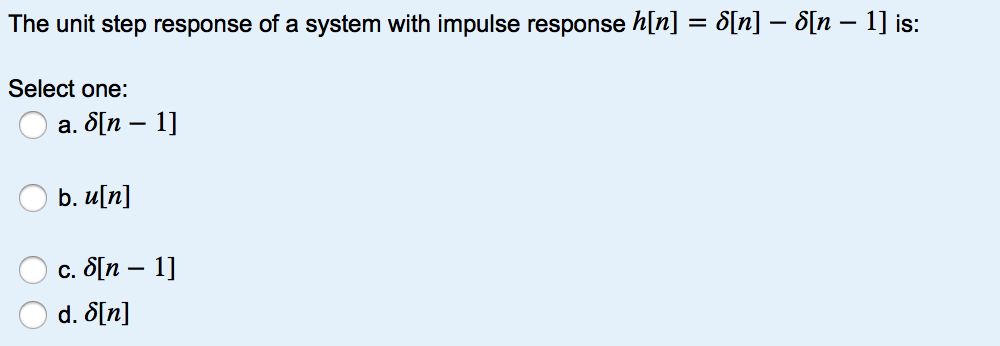Solved The unit step response of a system with impulse | Chegg.com