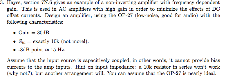 Solved 3. Hayes, section 7N.6 gives an example of a | Chegg.com