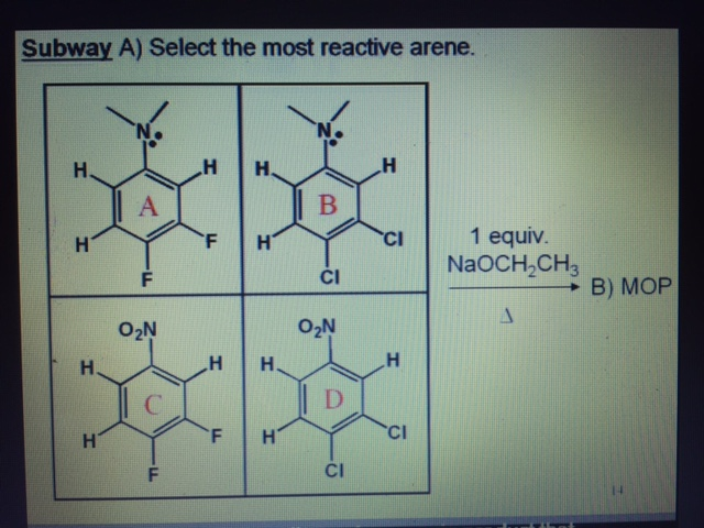 Solved A)Select the most reactive arene B) Draw the major | Chegg.com