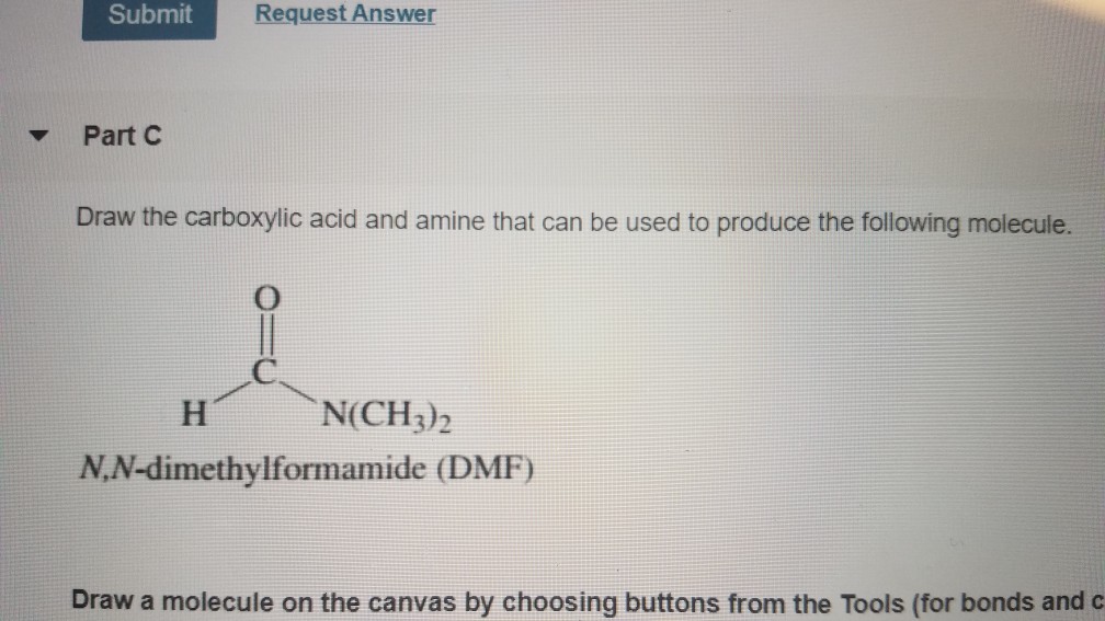 Solved PartB Draw the carboxylic acid and amine that can be | Chegg.com