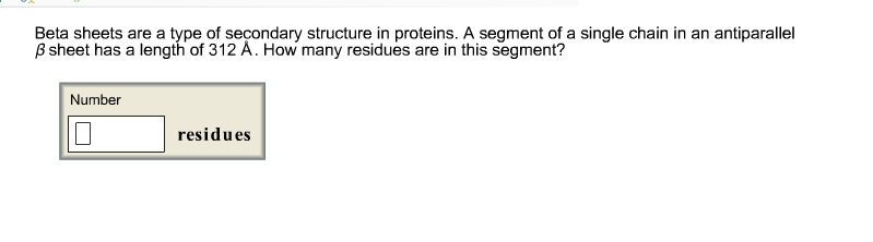 Solved Beta sheets are a type of secondary structure in | Chegg.com