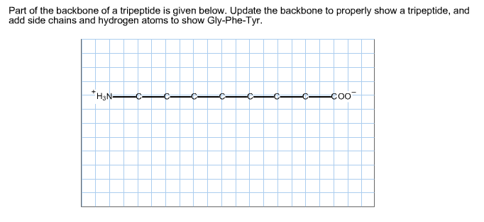 Solved Part of the backbone of a tripeptide is given below. | Chegg.com
