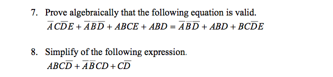 Solved Prove algebraically that the following equation is | Chegg.com