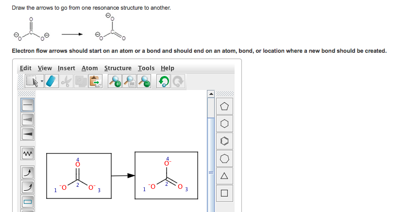 Solved Draw the arrows to go from one resonance structure | Chegg.com