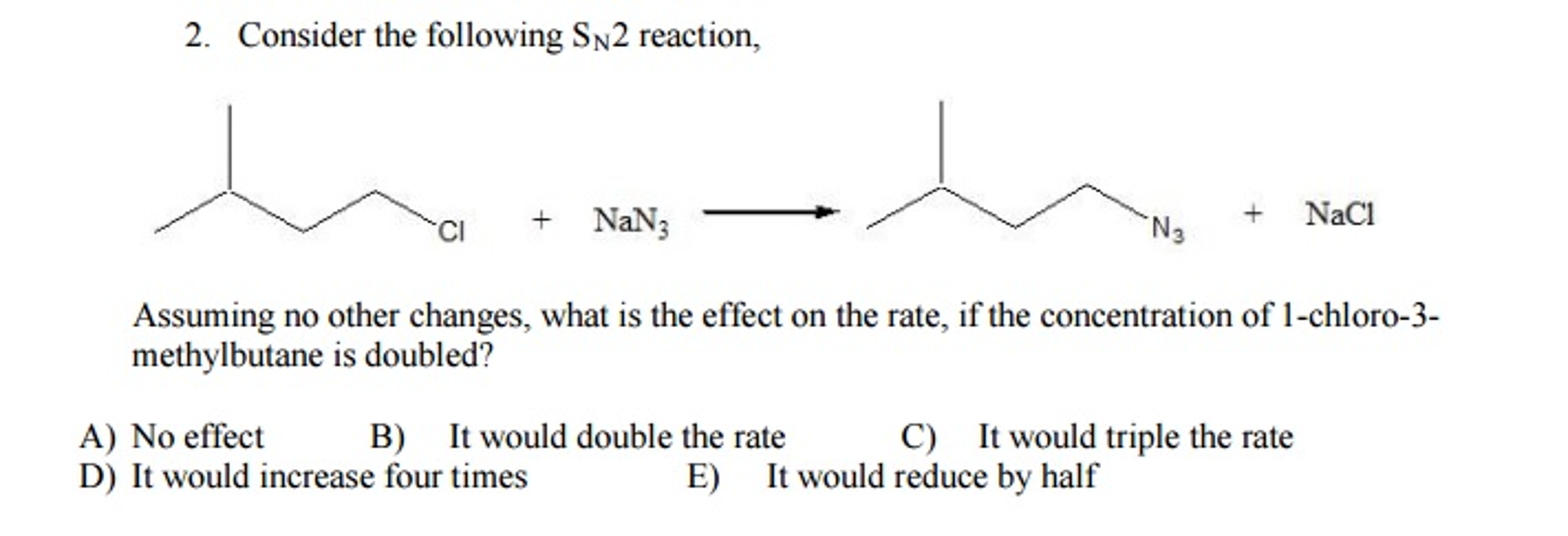 Solved Consider the following S_N 2 reaction, Assuming no | Chegg.com Solved Consider the following S_N 2 reaction, Assuming no | Chegg.com
