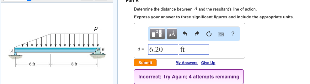 Solved Determine the distance between A and the resultant's | Chegg.com Solved Determine the distance between A and the resultant's | Chegg.com