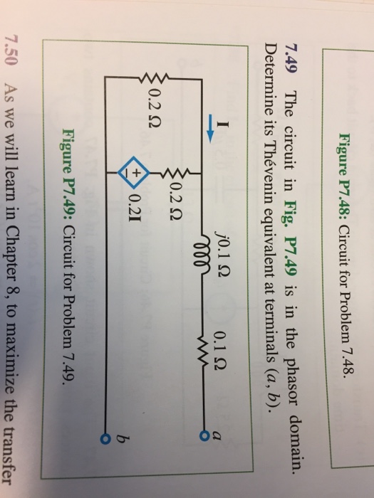 Solved The circuit in Fig. P7.49 is in the phasor domain. | Chegg.com