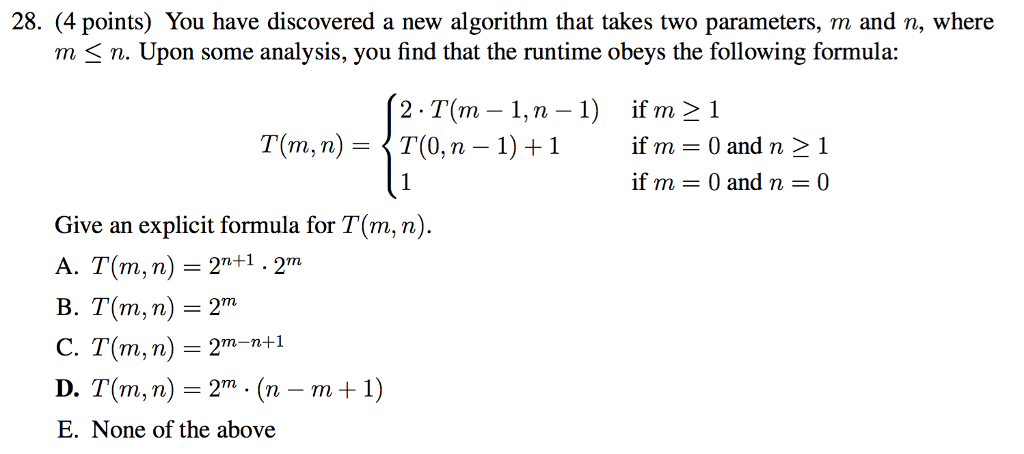 Solved You have discovered a new algorithm that takes two | Chegg.com