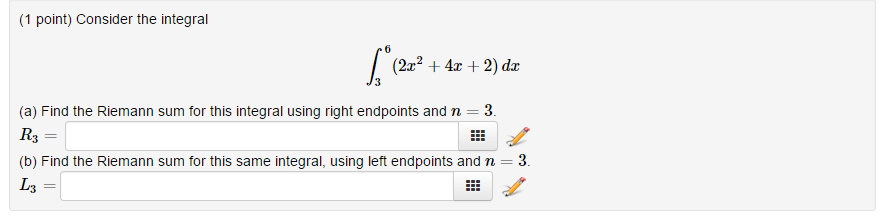 Solved Consider the integral integral_3^6 (2x^2 + 4x + 2) | Chegg.com