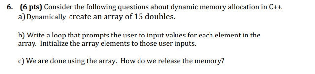 Solved 6 Pts Consider The Following Questions About