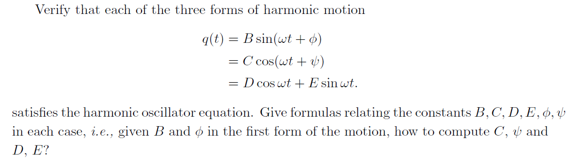 Solved Verify that each of the three forms of harmonic | Chegg.com