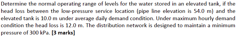 Solved Determine the normal operating range of levels for | Chegg.com