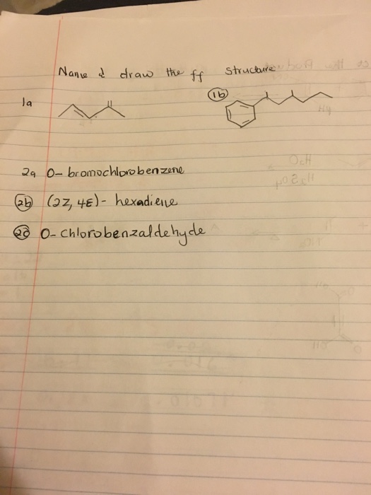 Solved Name and draw the f-f structure O-bromochlorobenzene | Chegg.com
