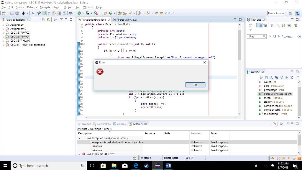 Solved W hy is my code not running? Here is the | Chegg.com