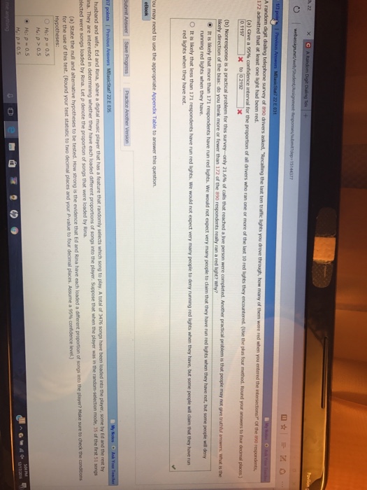Solved A random digit dialing telephone survey of 890 | Chegg.com