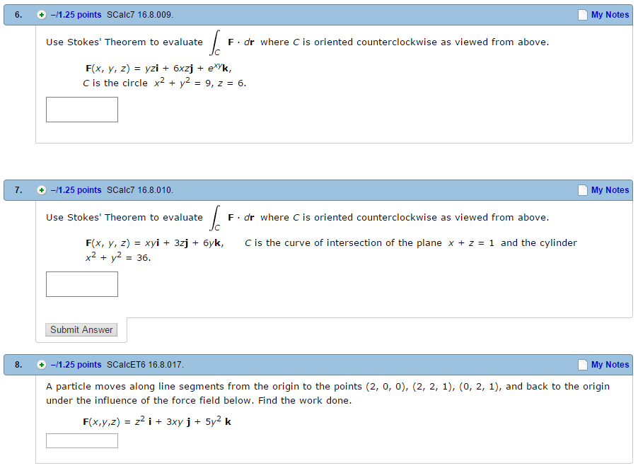 Solved Use Stokes' Theorem to evaluate integral_C F dr | Chegg.com