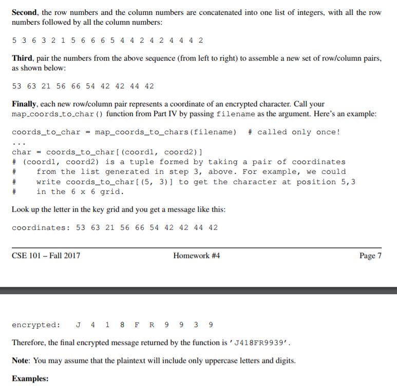 Solved Part I: The Up/Down Cipher: Encryption Algorithm (20 | Chegg.com