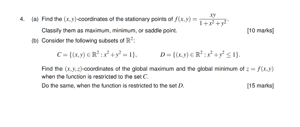 Solved ?? 4. (a) Find the (x, y)-coordinates of the | Chegg.com